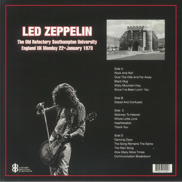 Led Zeppelin - Southampton 22nd January 1973 [2LP] Limited Black Vinyl ...